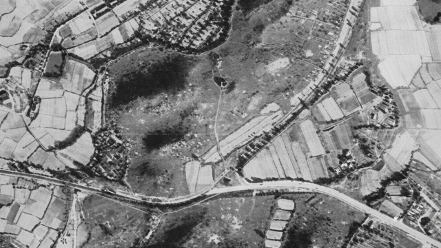 1948 Aerial Photo Au Tau Police Station | Gwulo